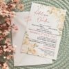 [SET] Invitatii Nunta Peach 13 Royalty Roses + Plic Ivory Sidefat ...