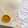 [SET] Invitatii Nunta Peach 13 Royalty Roses + Plic Ivory Sidefat ...