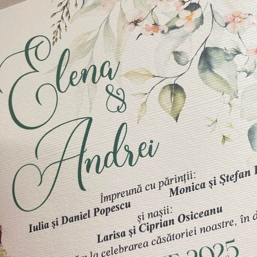 Invitatii de nunta - 65 Floral Paradise - CGO Invitații de nuntă