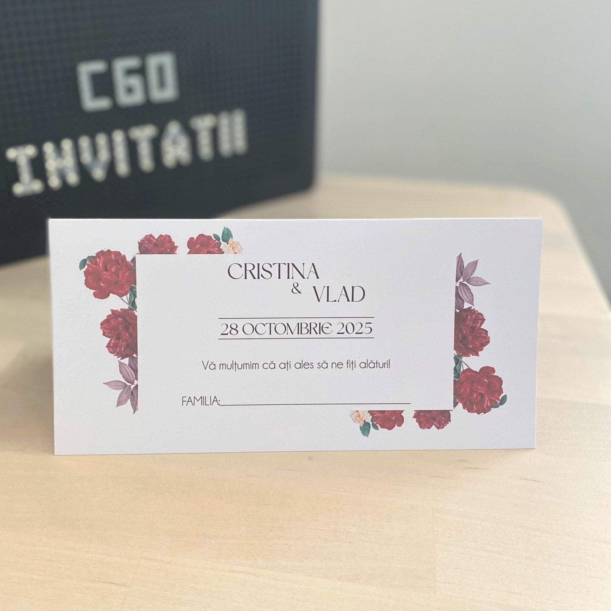 Plicuri Dar, Meniuri - CGO Invitații de nuntă