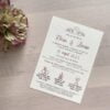 [SET] Invitatii Nunta Elegante 62 Regency cu Plic Ivory Sidefat si ...