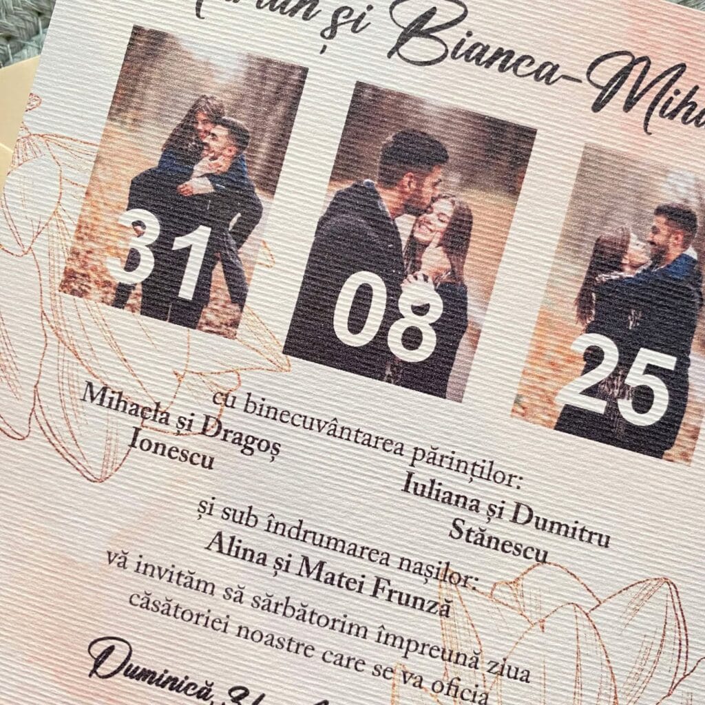 Invitatii nunta cu poza mirilor - 97 Joyride - CGO Invitații de nuntă